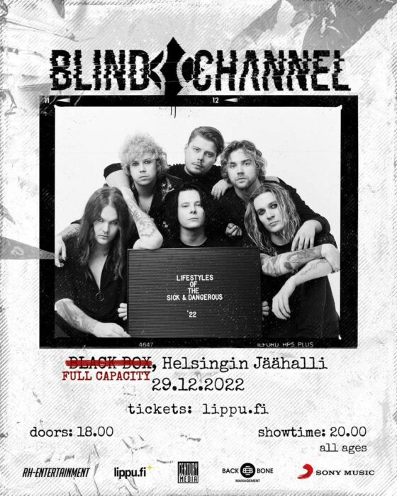 Blind Channel: Show at Helsinki Ice Hall now at full capacity, due to ...