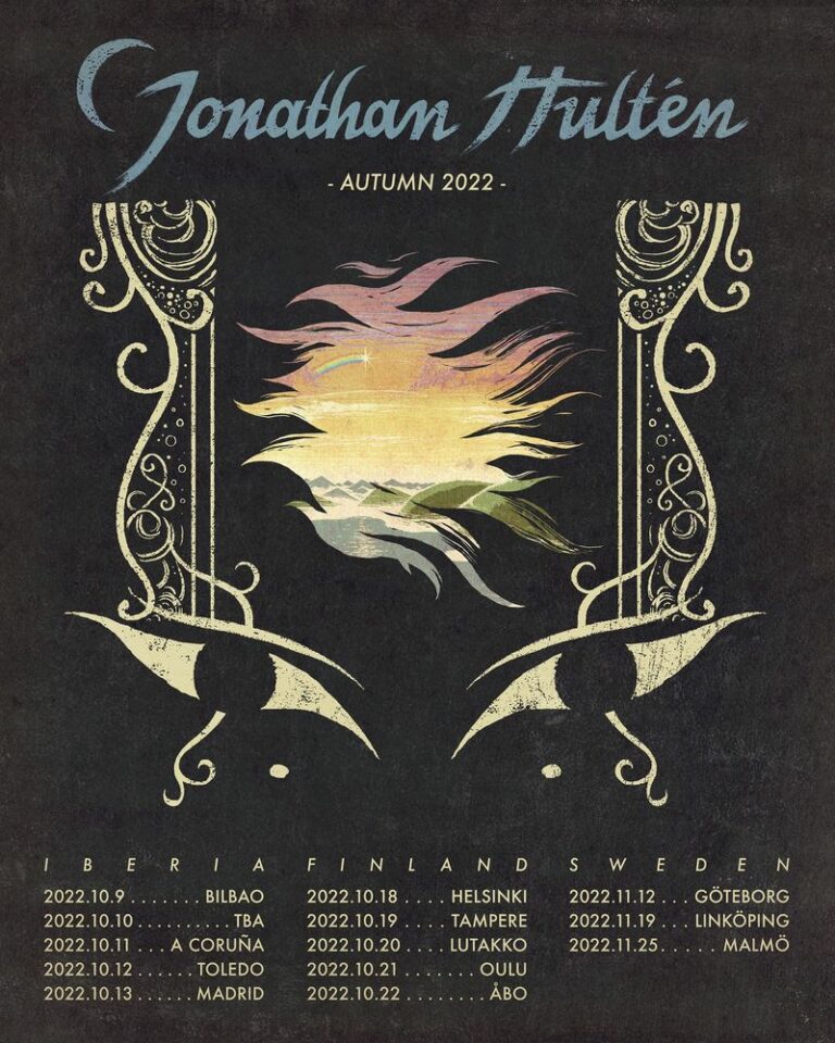 Former Tribulation guitarist Jonathan Hultén goes on tour with his solo ...