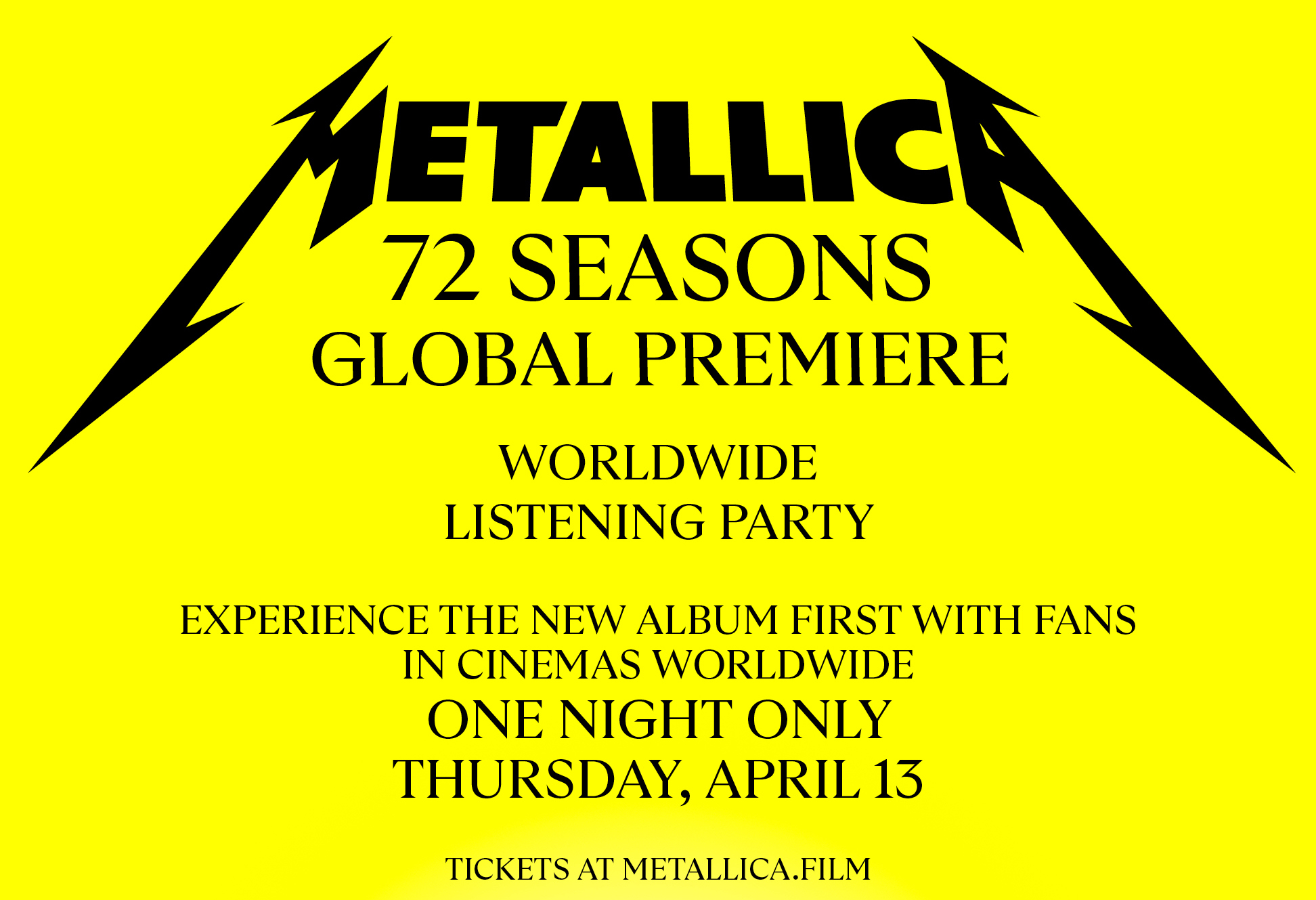 Metallica announces "72 Seasons" global listening party - Chaoszine