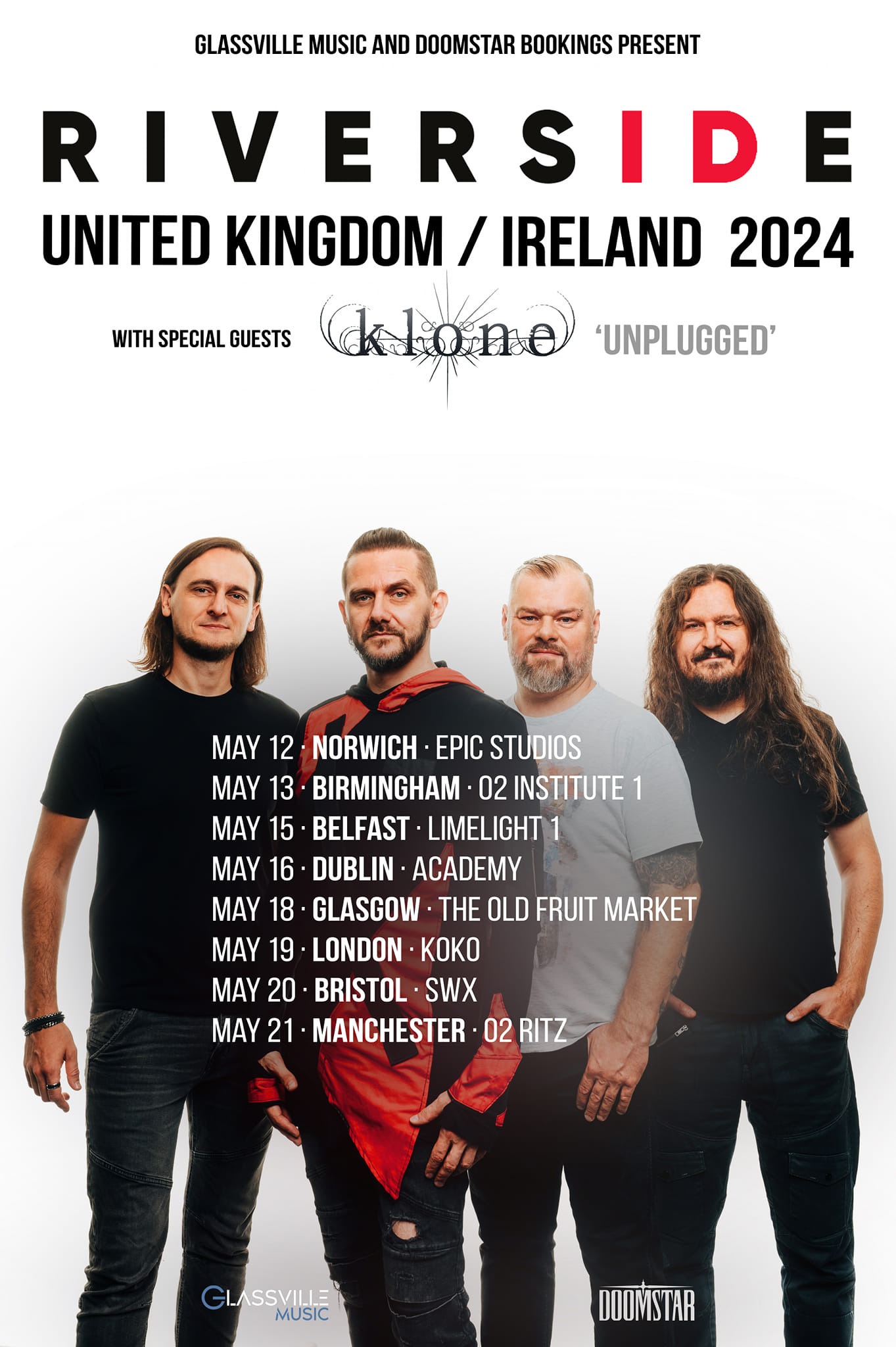 Riverside's tour in UK/Ireland with Klone to start tomorrow - Chaoszine