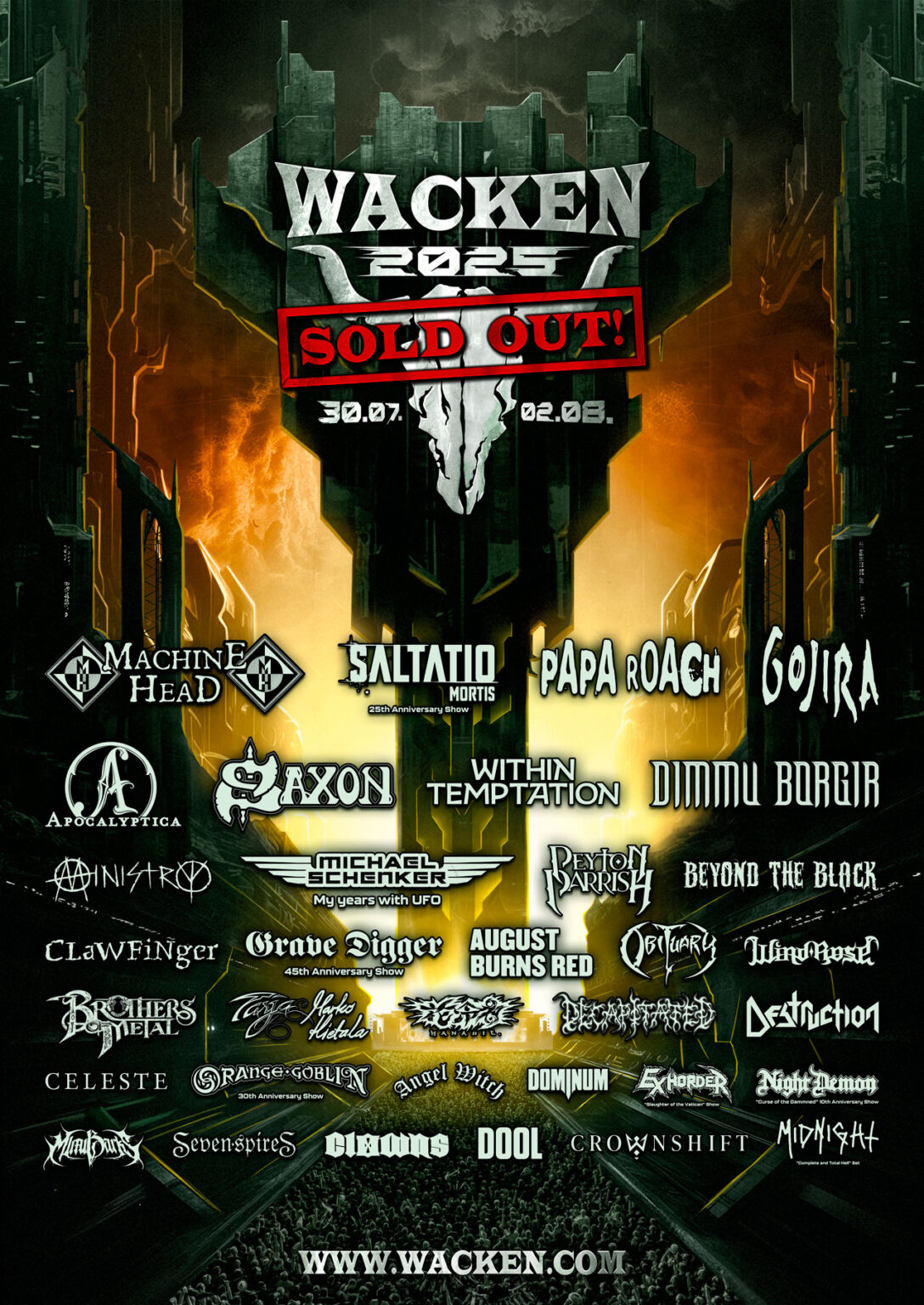 Wacken Open Air 2025 is sold out - Chaoszine