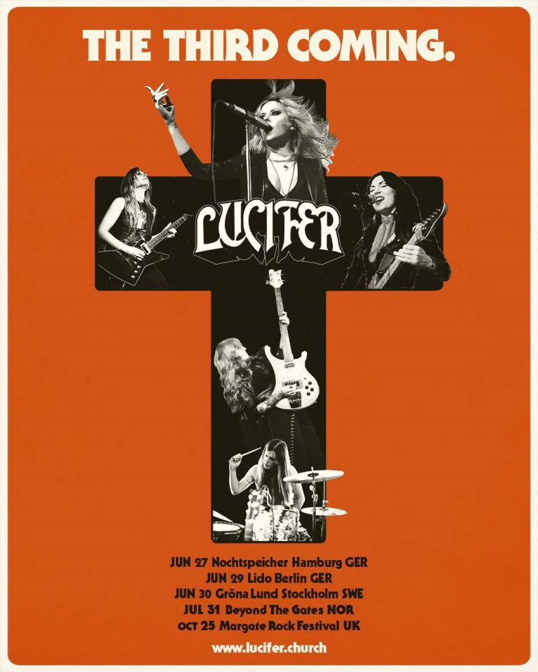 Lucifer - announce new shows for 2025 + new live line-up - Chaoszine