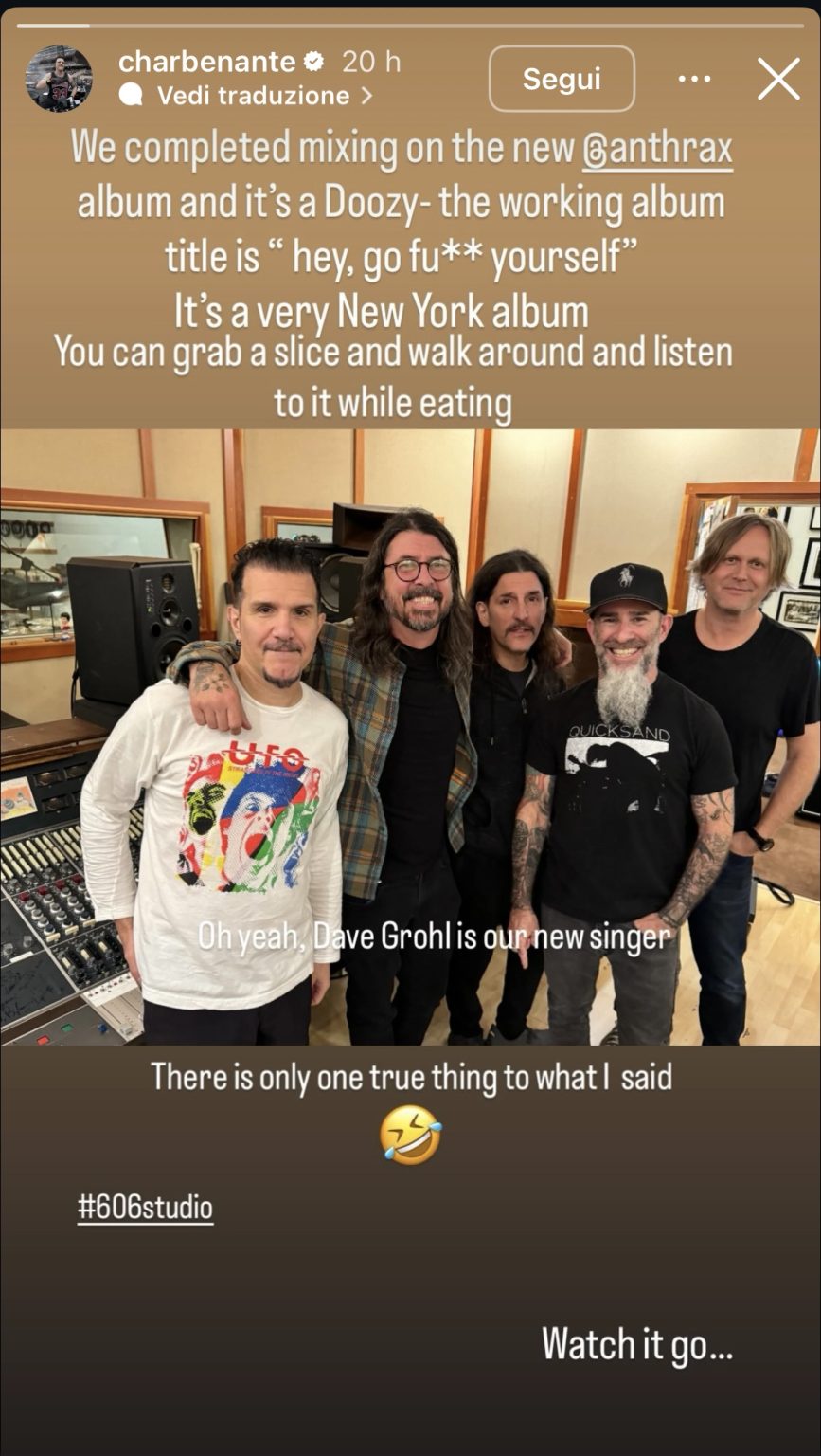 Anthrax have finally finished mixing their new album - Chaoszine