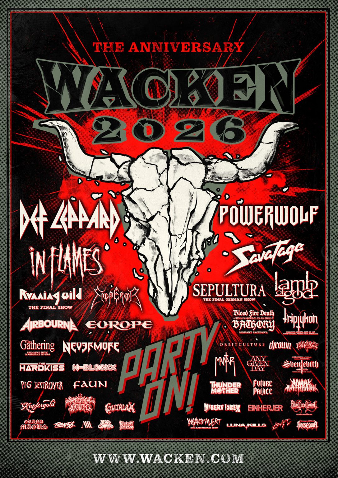 Wacken Open Air reveals new wave of bands for 2026 edition - Chaoszine