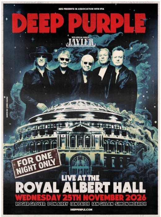 Deep Purple announce a very special show at London's Royal Albert Hall ...