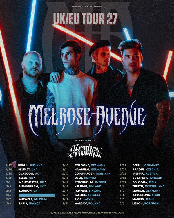 Melrose Avenue announce EU/UK headline tour for 2027 - Chaoszine